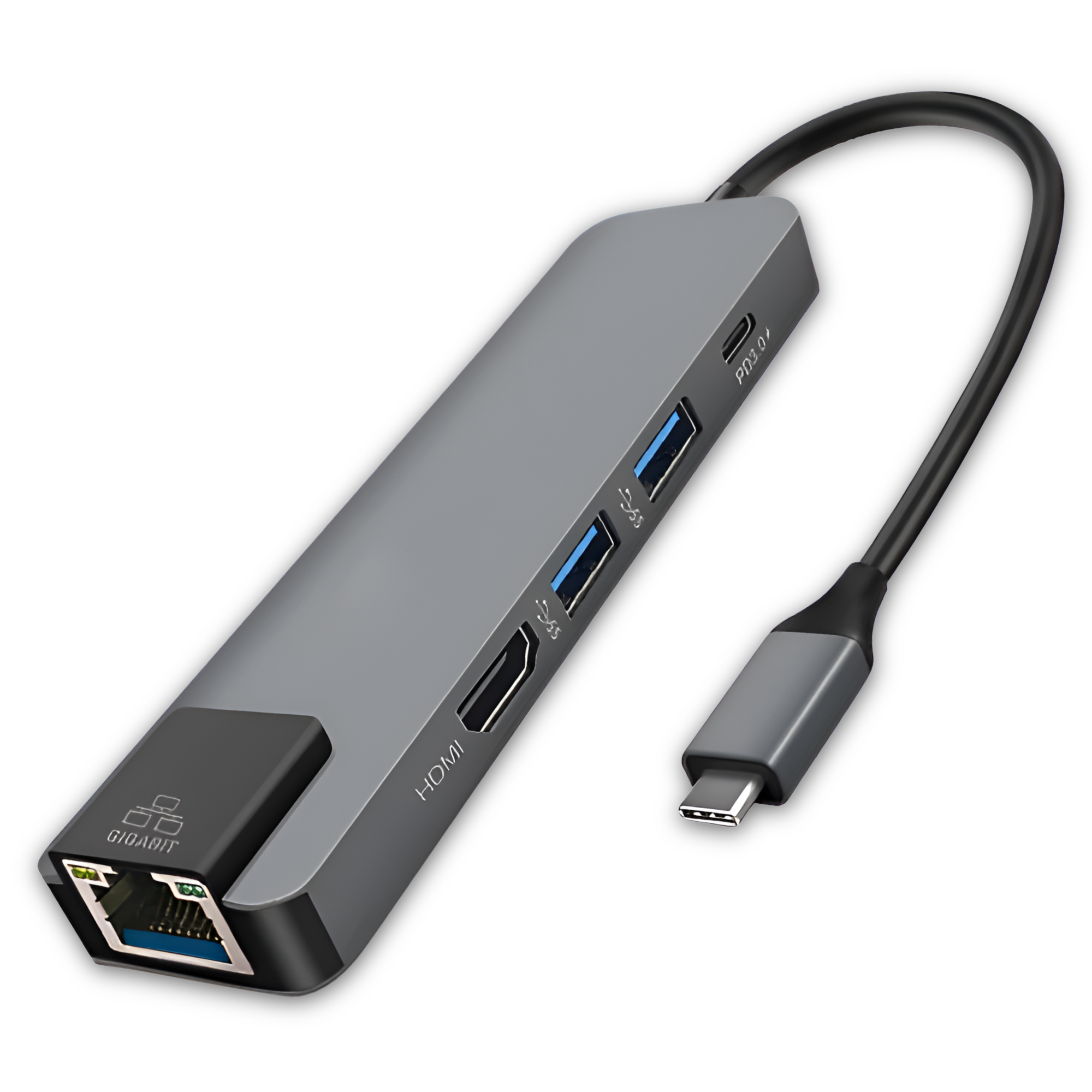 Docking Station Type-C 100W + HDMI 4K+ Ethernet+ Hub USB 3.0