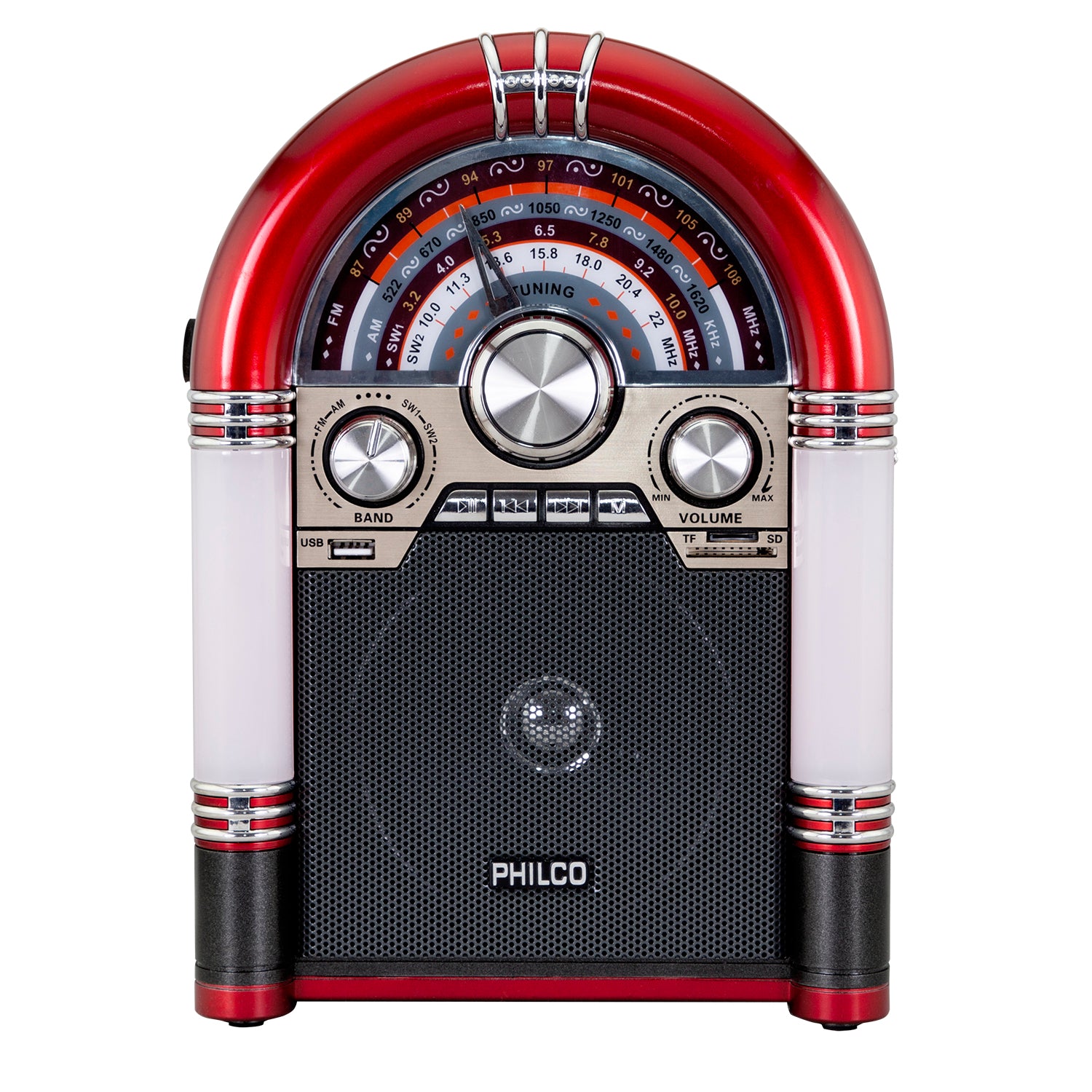 Radio Rockola XL Bluetooth Retro Iluminada + AM/FM SD VW-452