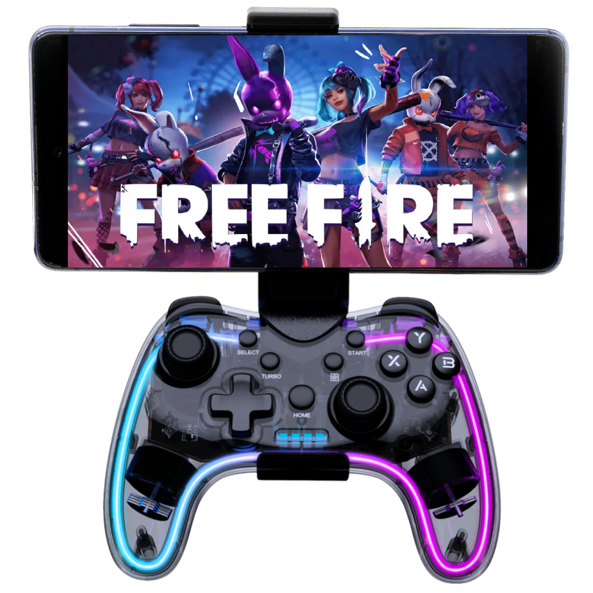 Gamepad Inalámbrico Bluetooth Multiplataformas Deluxe RGB