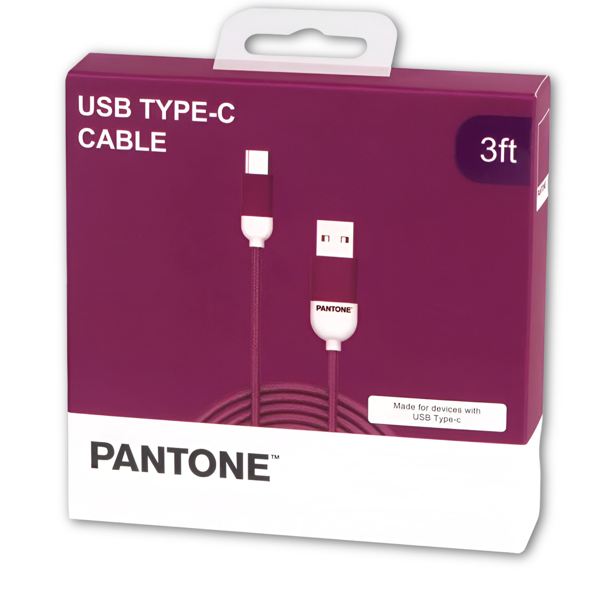 Cable De Datos Type-C Reforzado 1M Pantone Android Auto Mora