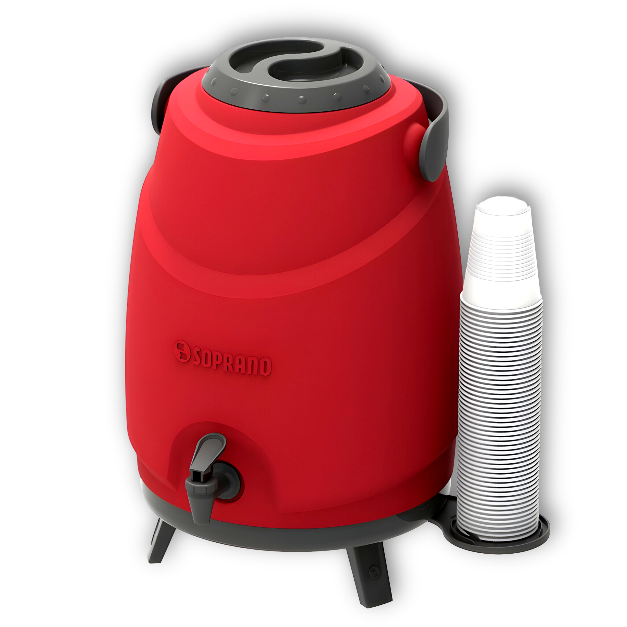 Maxi Termo 12 Litros Soprano Rojo para Agua Fria y Caliente