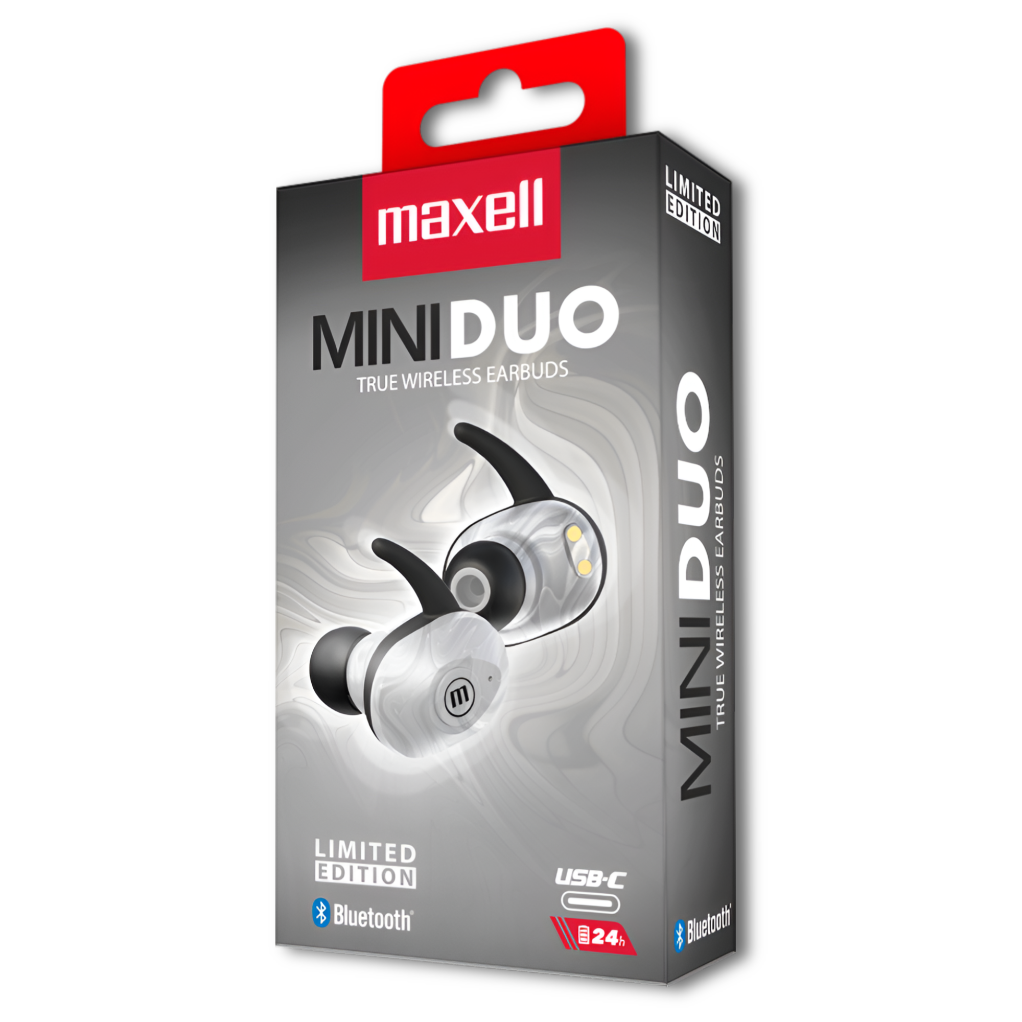 Audífonos Maxell Mini Duo TWS Bluetooth White Limit Edition